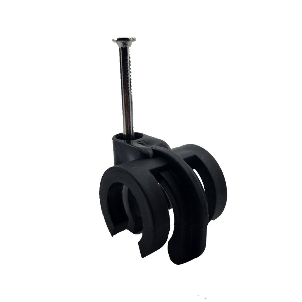 Double Banga Pex Clip Black 16/20mm Masonry Nail | Forge Plumbing Australia