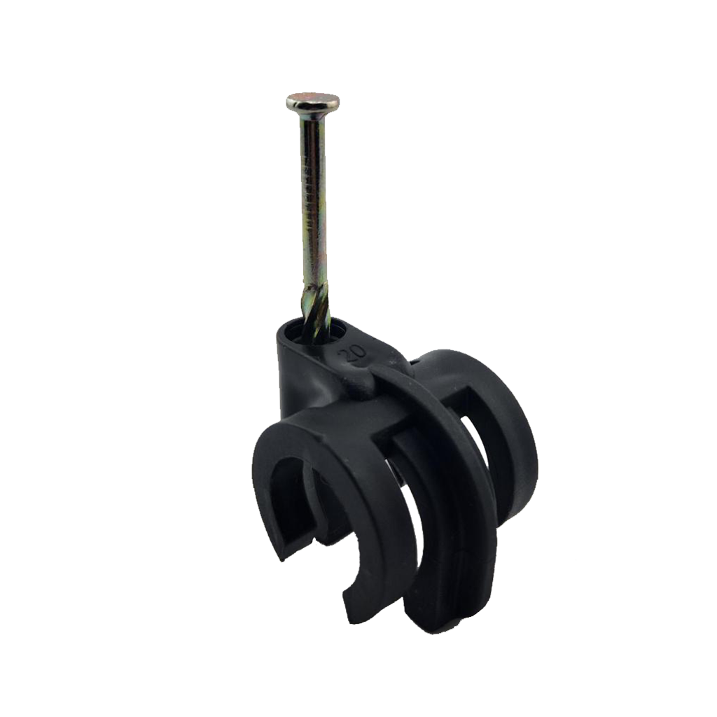 Double Banga Pex Clip Black 16/20mm Twist Nail | Forge Plumbing Australia