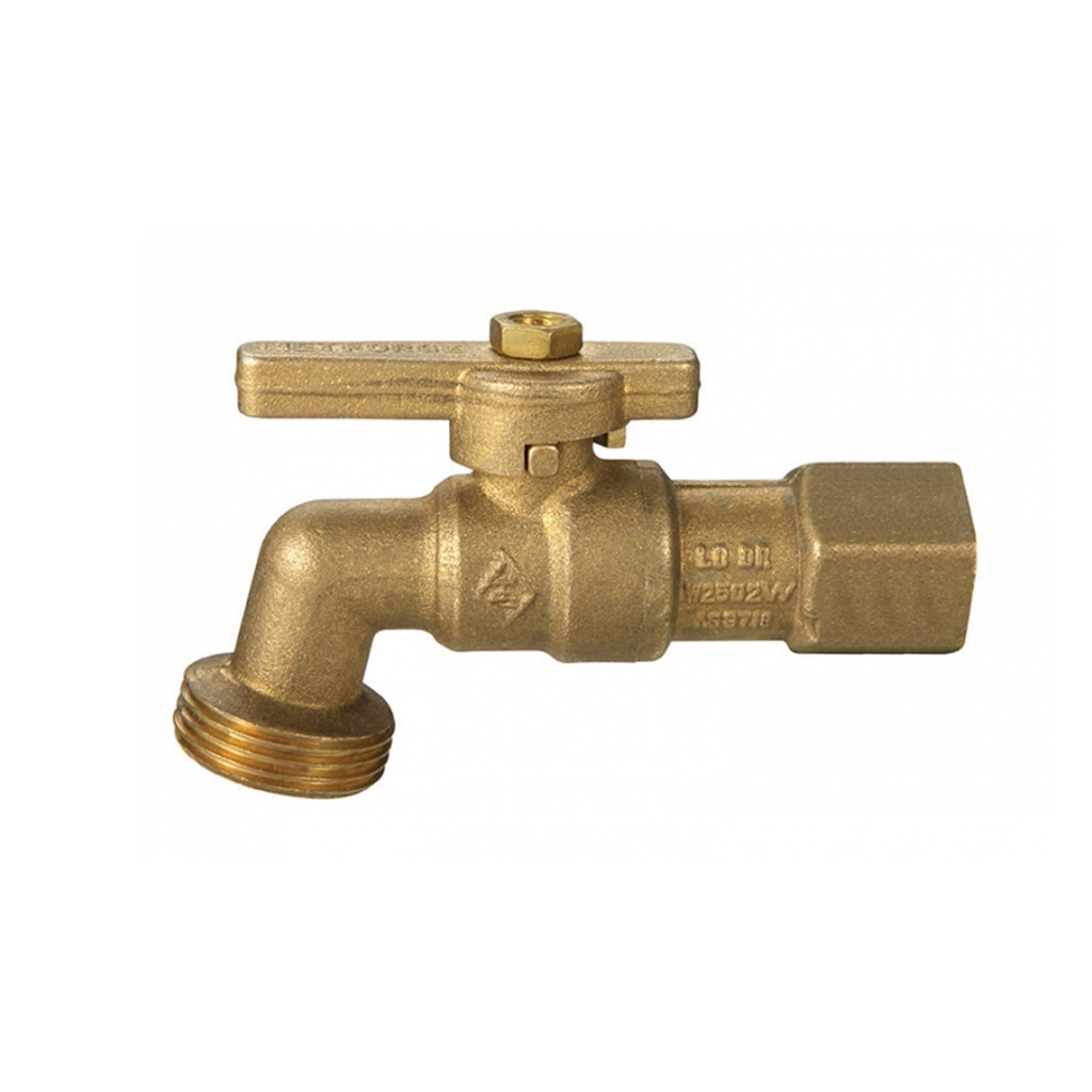 15mm FI Hose Bib Brass 1/4 Turn | Forge Plumbing Australia