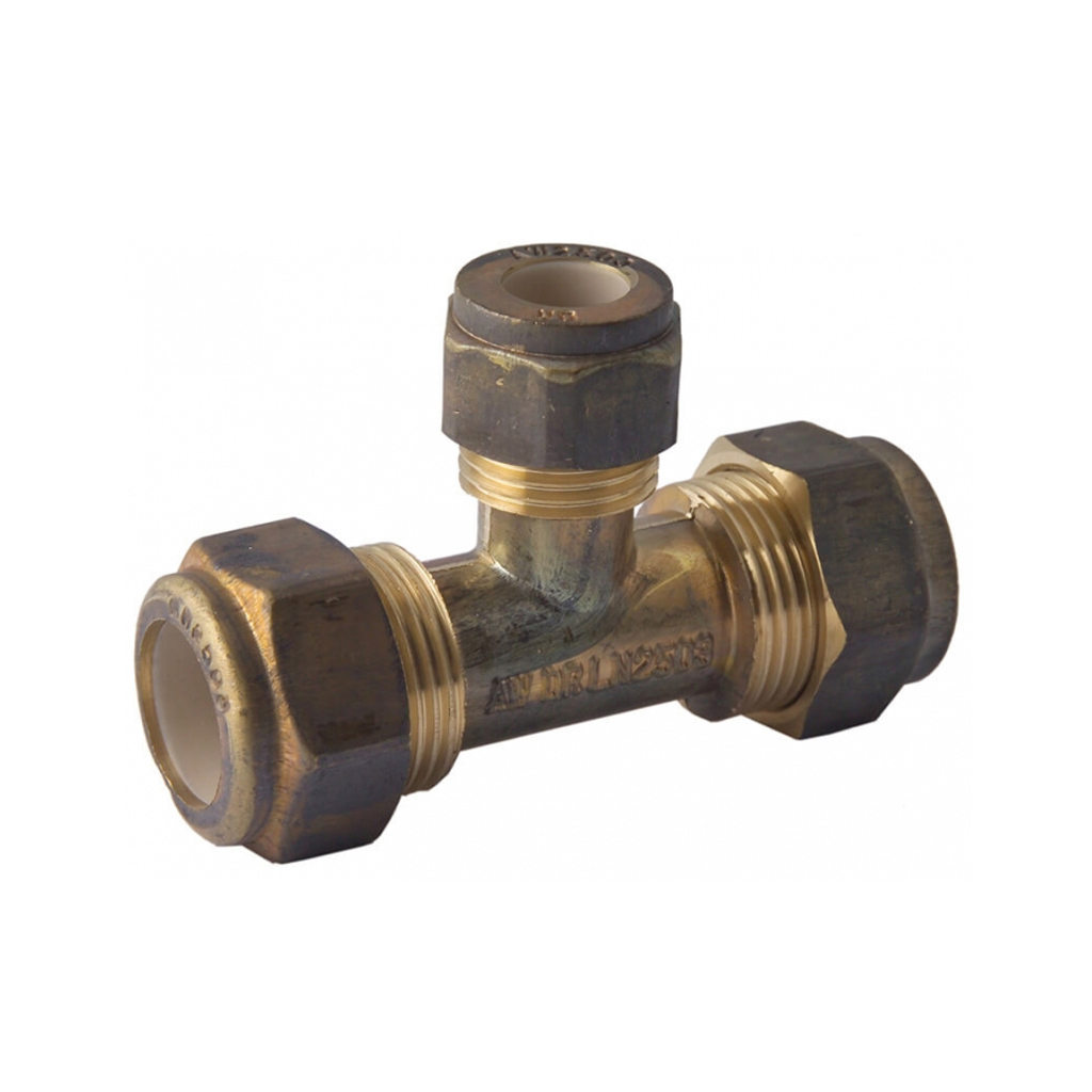Nylon Compression Reducing Tee 20C x 15C Centre | Forge Plumbing Australia