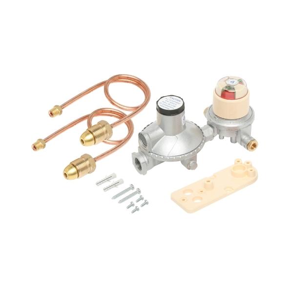 Bromic Dual Stage 400Mj/Hour LPG Adjustable Regulator Kit - Auto Change ...
