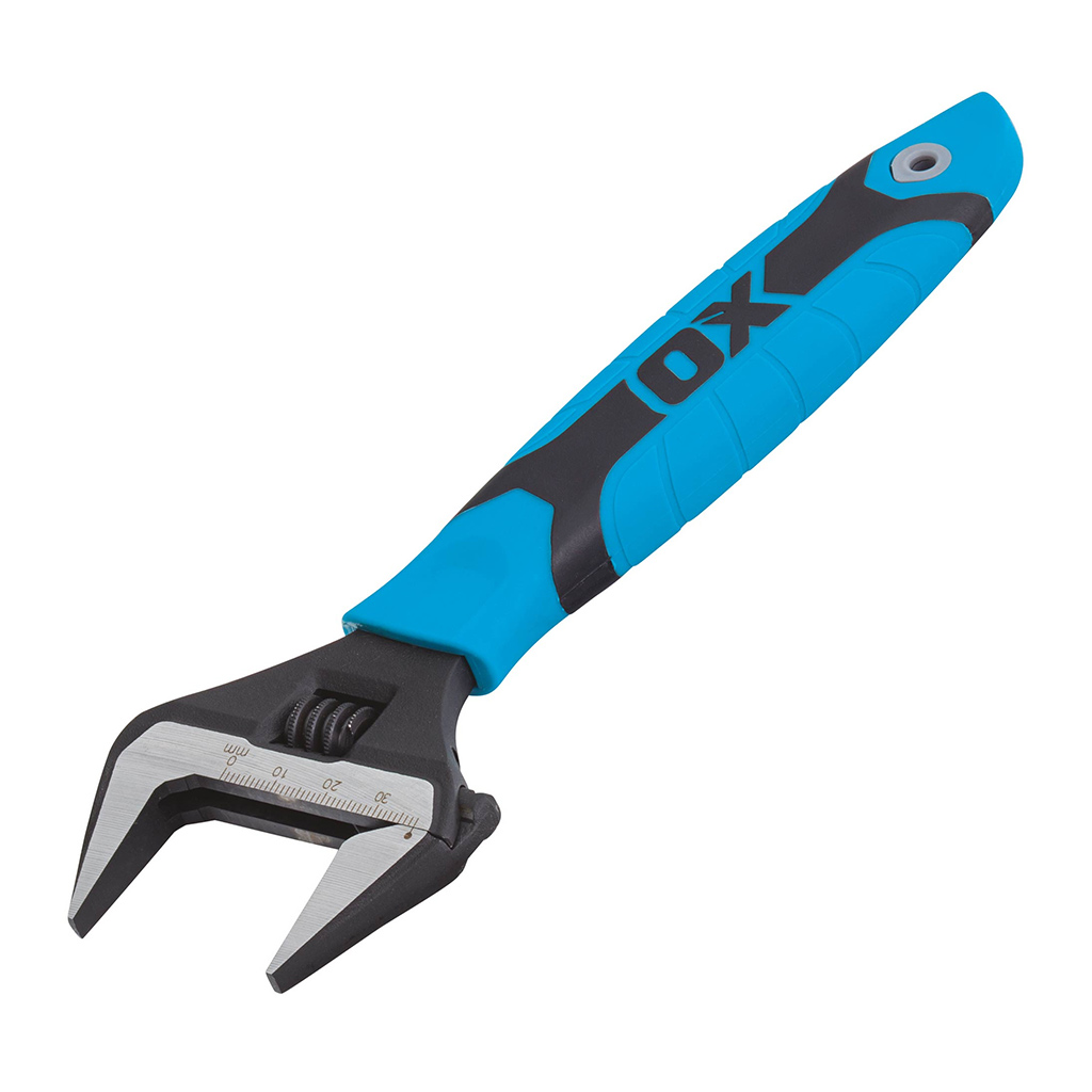 OX Pro Ultra Wide Jaw Adjustable Wrench - 8" (200mm) | Forge Plumbing ...