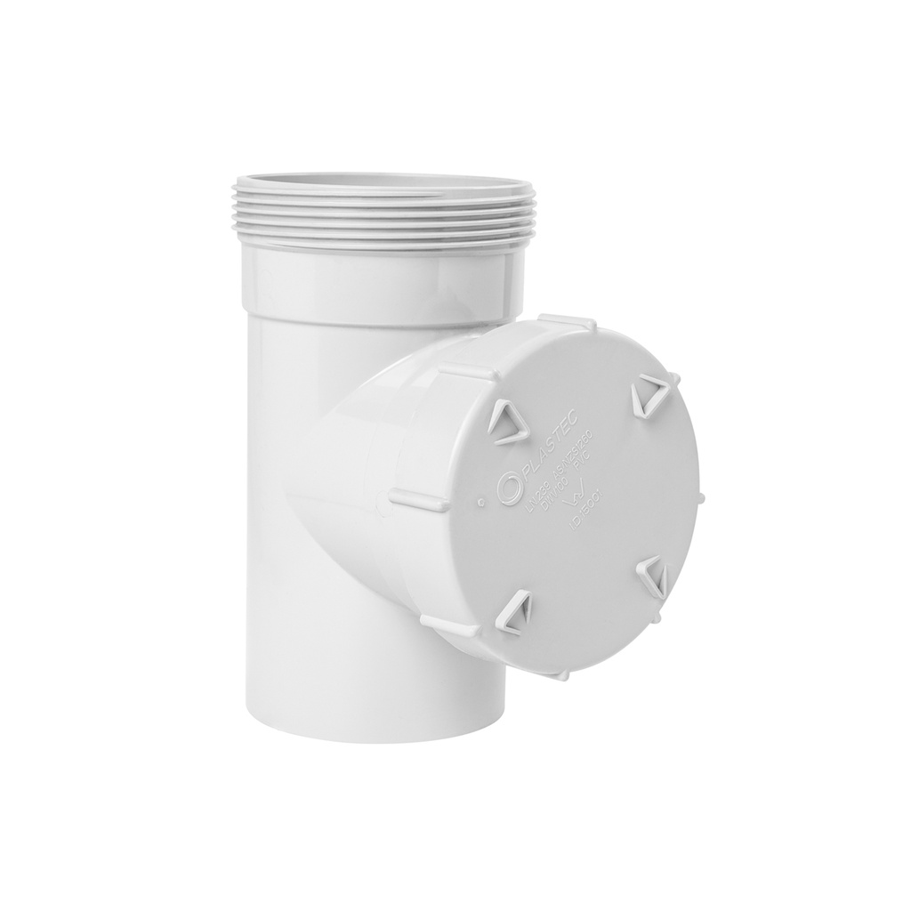 100mm DWV Inspection Opening PVC M/F | Forge Plumbing Australia