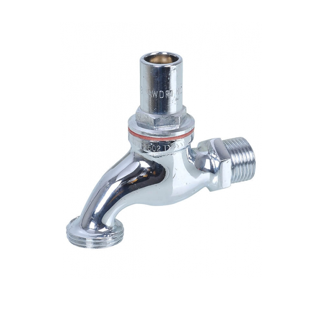 15mm Chrome Vandal Proof Hose Tap Brass MI | Forge Plumbing Australia