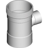 DWV Junction PVC F/F 88 Degree 100mm x 65mm Branch | Forge Plumbing ...